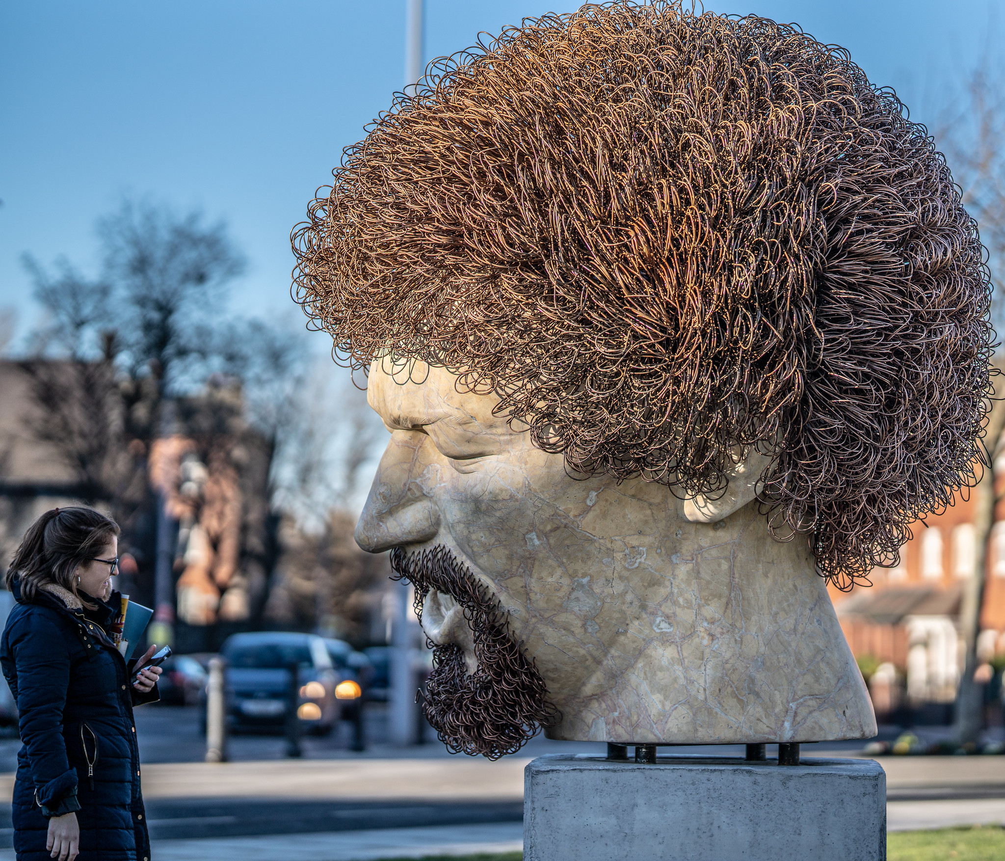 La Luke Kelly statue à Dublin • Guide Irlande.com