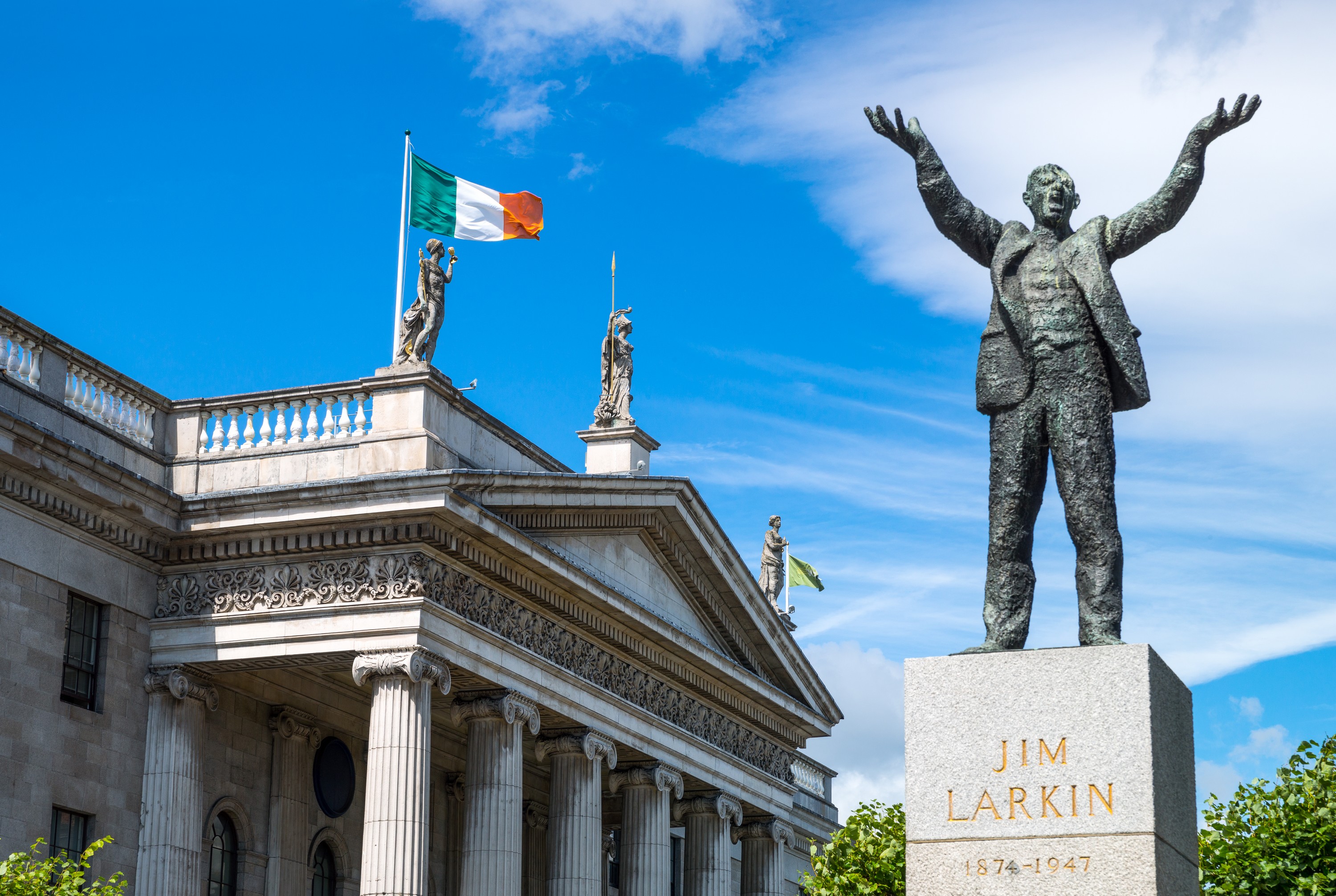 Statue de Jim Larkin à O'Connell Street • Guide Irlande.com