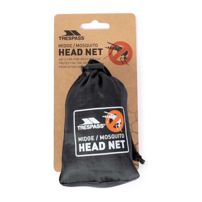 Trespass - Filet pour tête anti-midge noir • Guide-Irlande.com