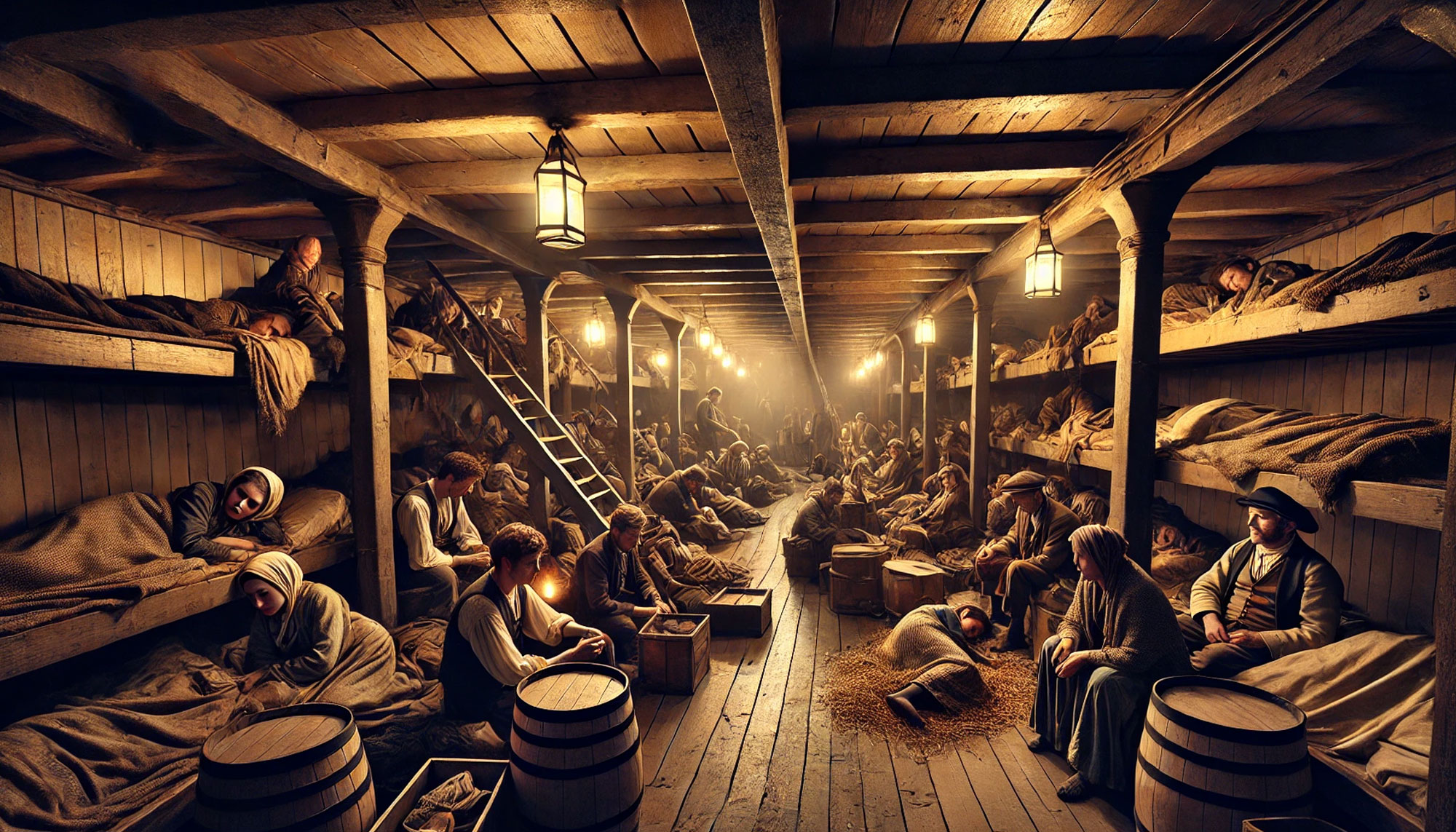 Les bateaux cercueils ou "coffin ships" de la Grande Famine • Guide ...